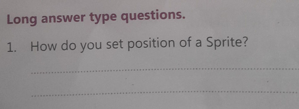 How to set the position of a Sprite | StudyX