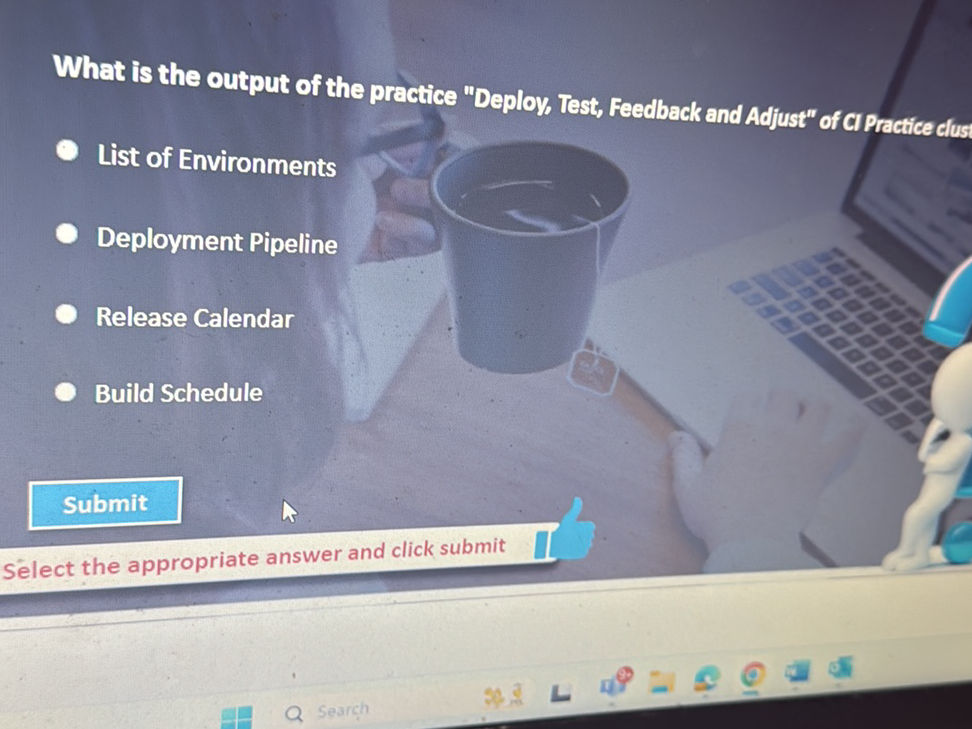 What is the output of the practice "Deploy, | StudyX