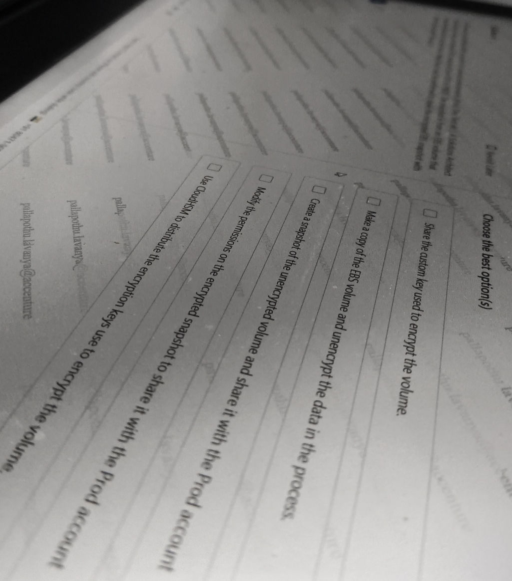 Choose the best option(s) Share the custom | StudyX