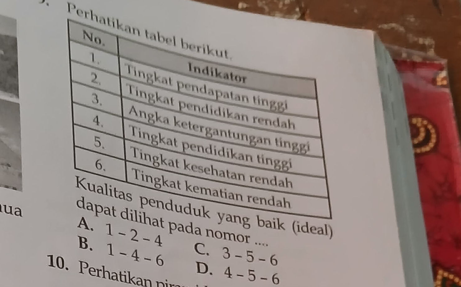 Perhatikan tabel berikut. | No. | Indikator | StudyX