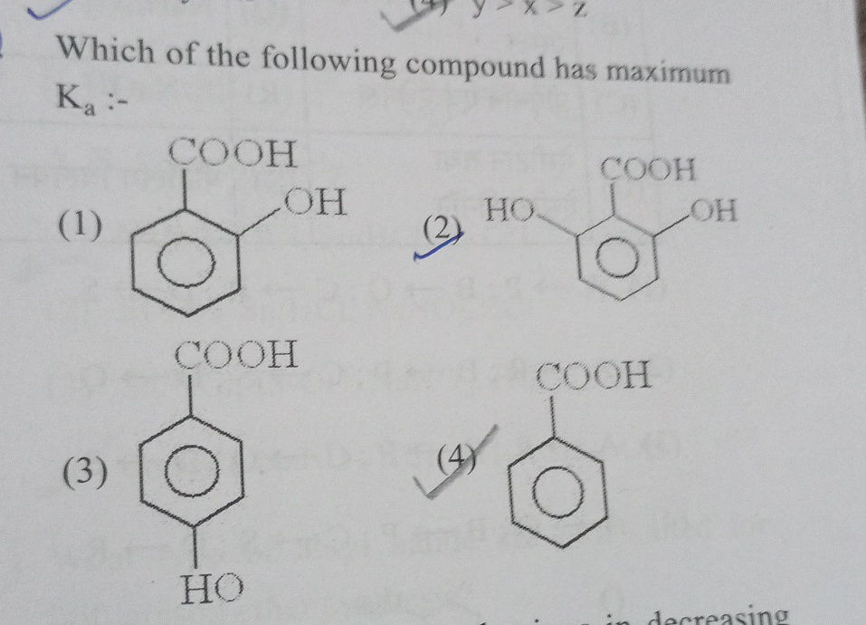 Which of the following compound has maximum | StudyX