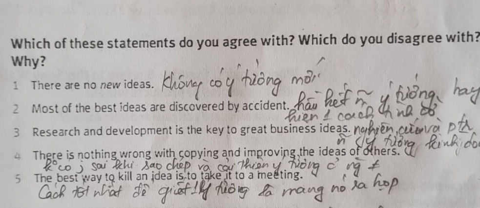 Which of these statements do you agree with? | StudyX