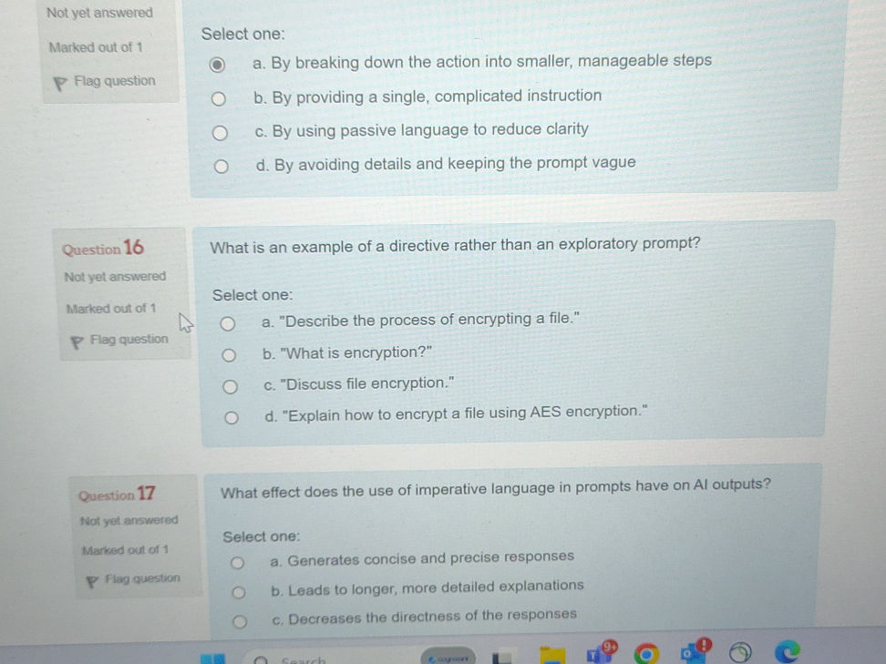 What is an example of a directive rather | StudyX