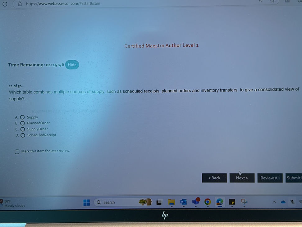 21 of 50. Which table combines multiple | StudyX