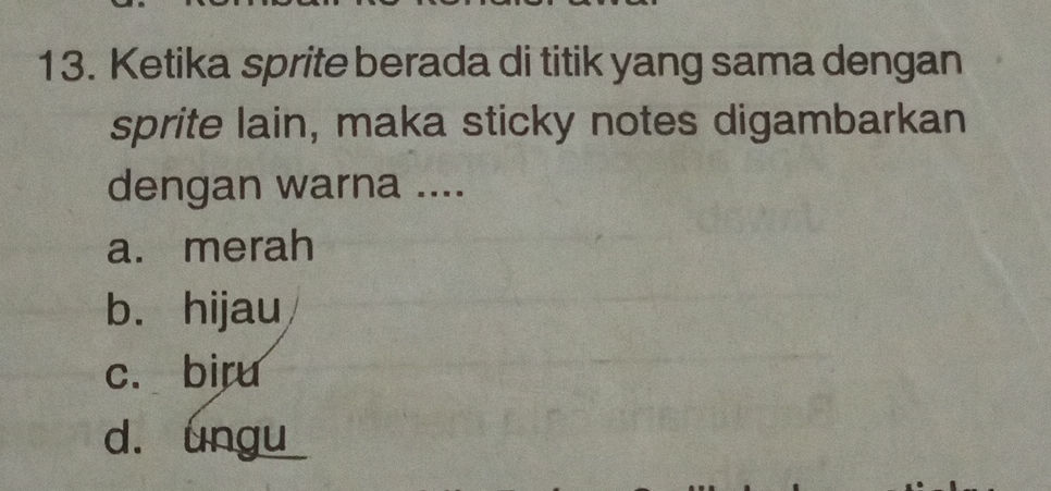 13. Ketika sprite berada di titik yang sama | StudyX