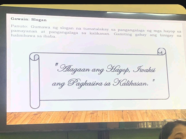 Gawain: Slogan Panuto: Gumawa ng slogan na | StudyX