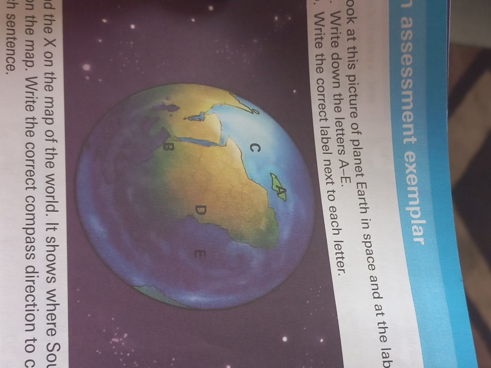 Look at this picture of planet Earth in | StudyX