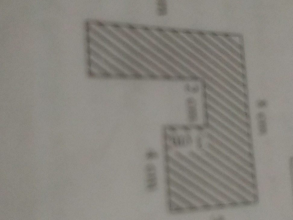 The image shows a composite shape with | StudyX