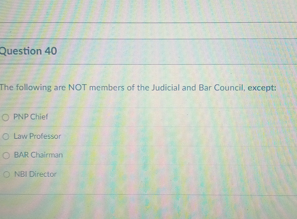 The following are NOT members of the | StudyX