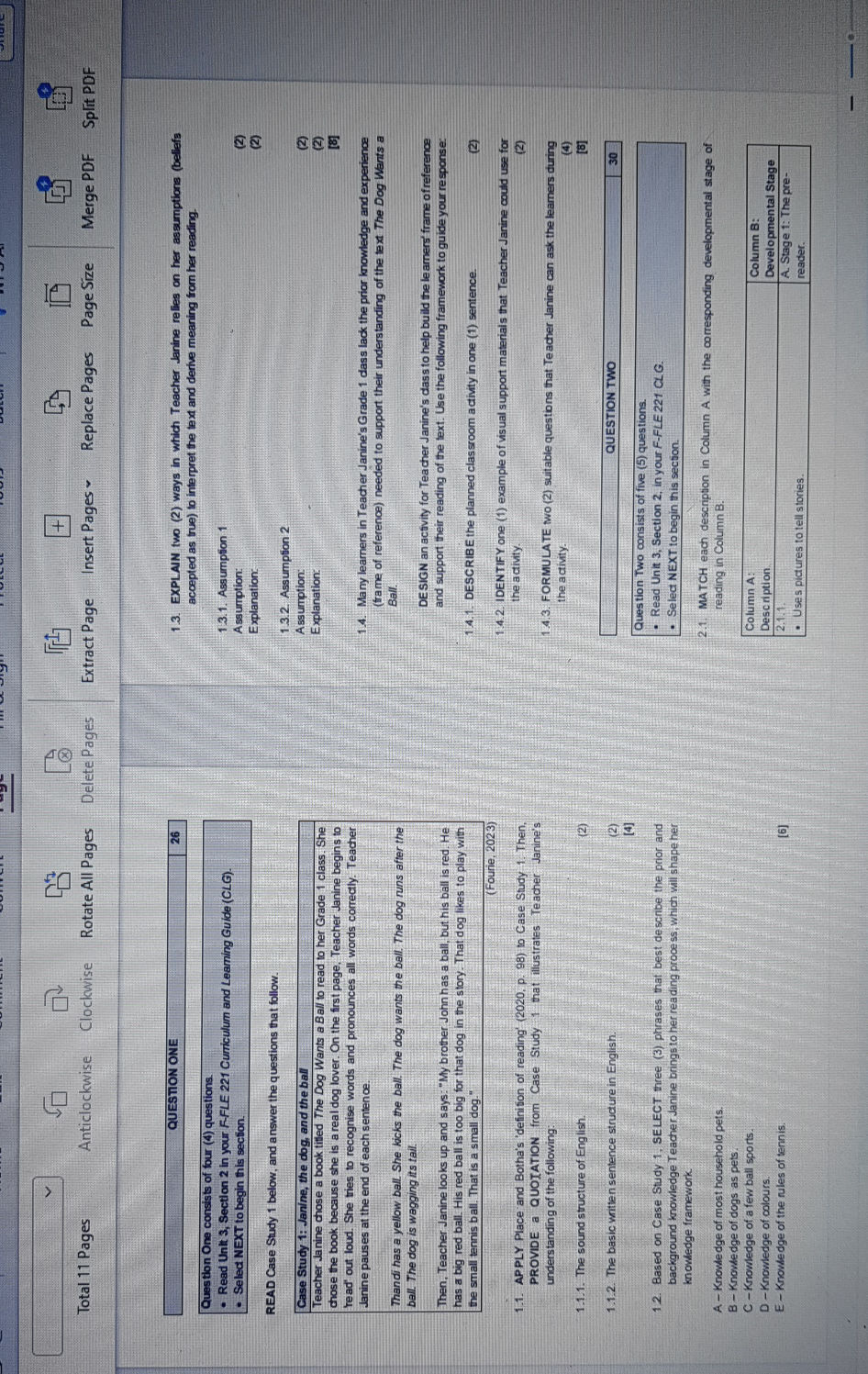 Question One consists of four (4) questions. | StudyX