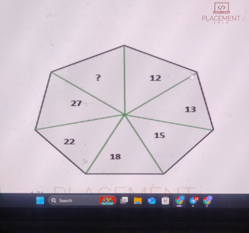 The image shows a polygon divided into | StudyX