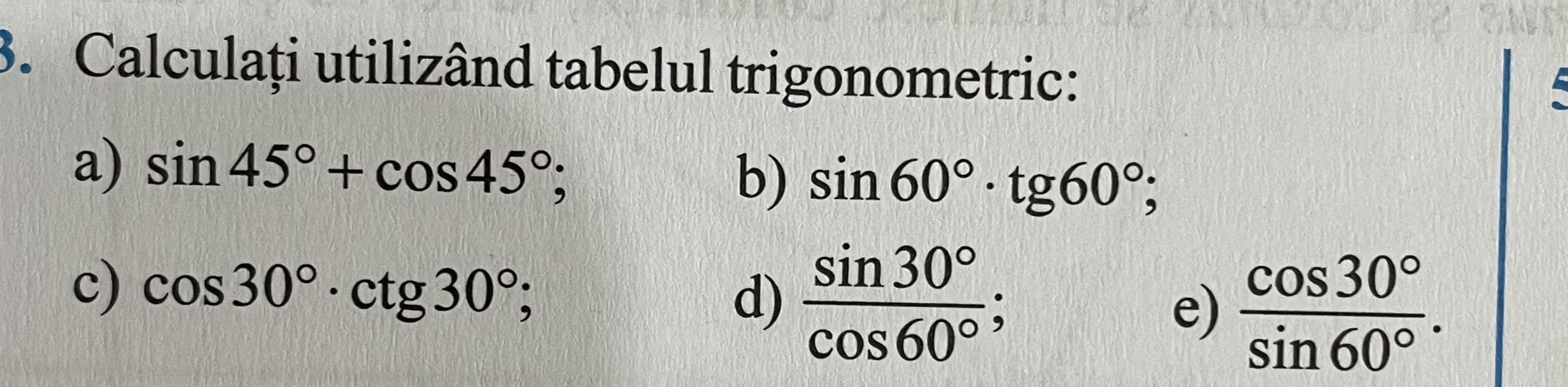 3. Calculați utilizând tabelul | StudyX
