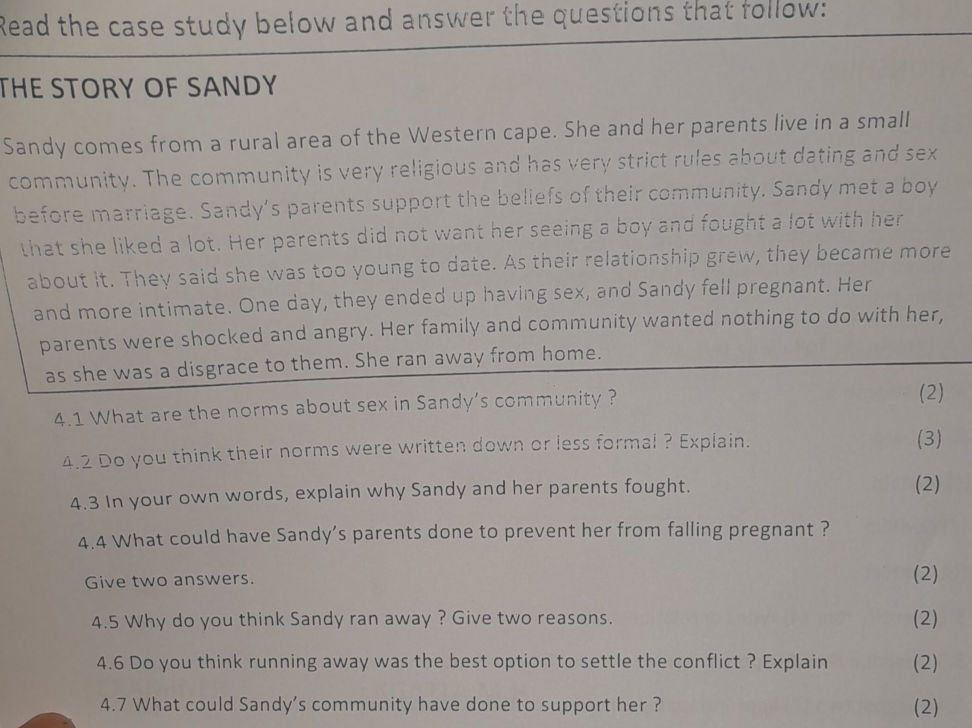 Read the case study below and answer the | StudyX