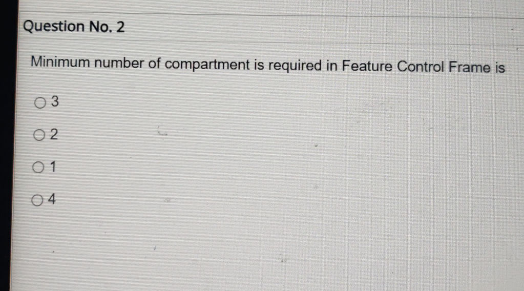 Minimum number of compartment is required in | StudyX