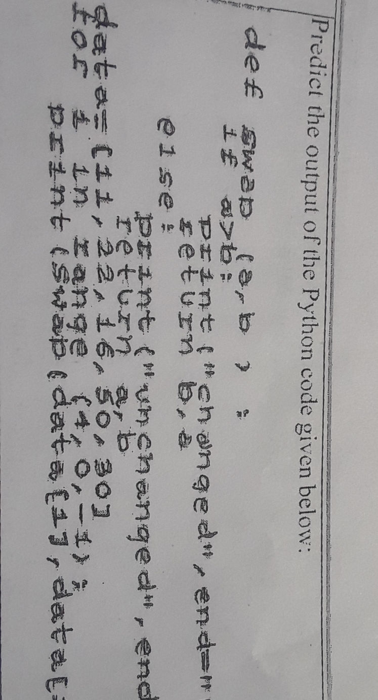 Predict the output of the Python code given | StudyX