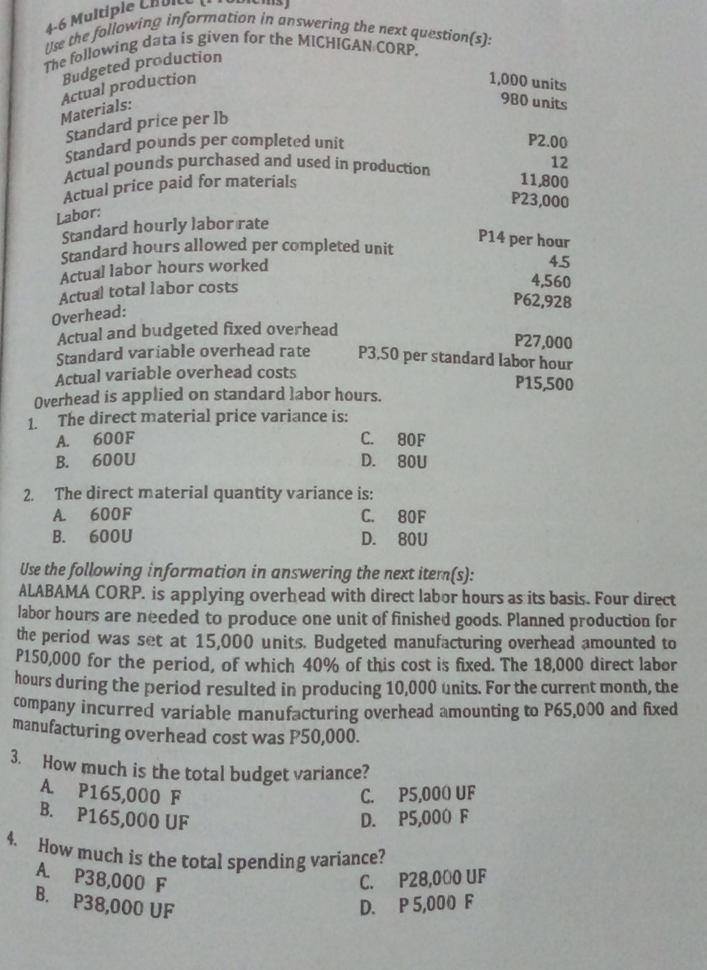 Use the following information in answering | StudyX