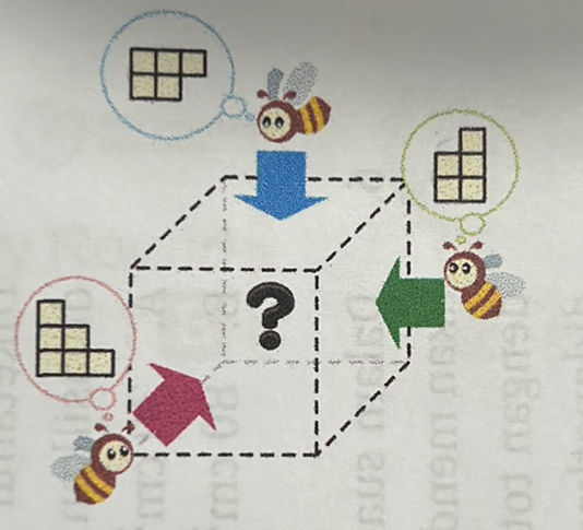The image shows a 3D cube with a question | StudyX