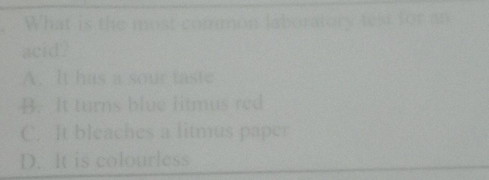 What is the most common laboratory test for | StudyX