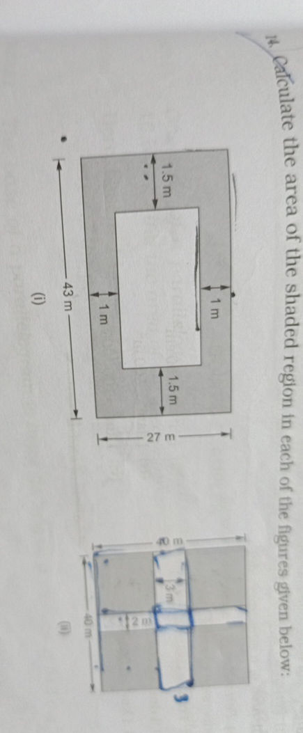 14. Calculate the area of the shaded region | StudyX
