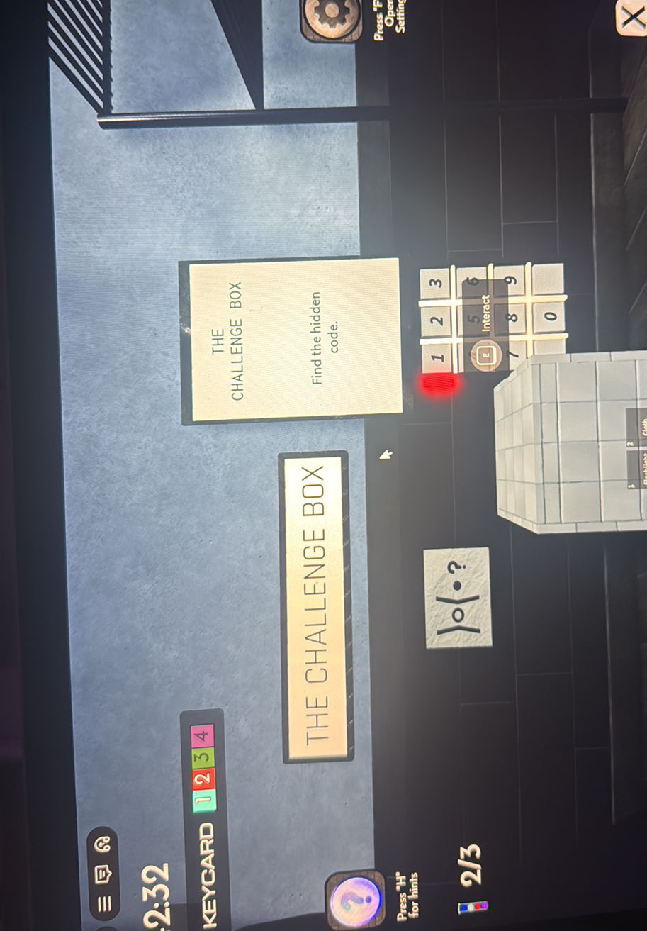 THE CHALLENGE BOX Find the hidden code. | StudyX