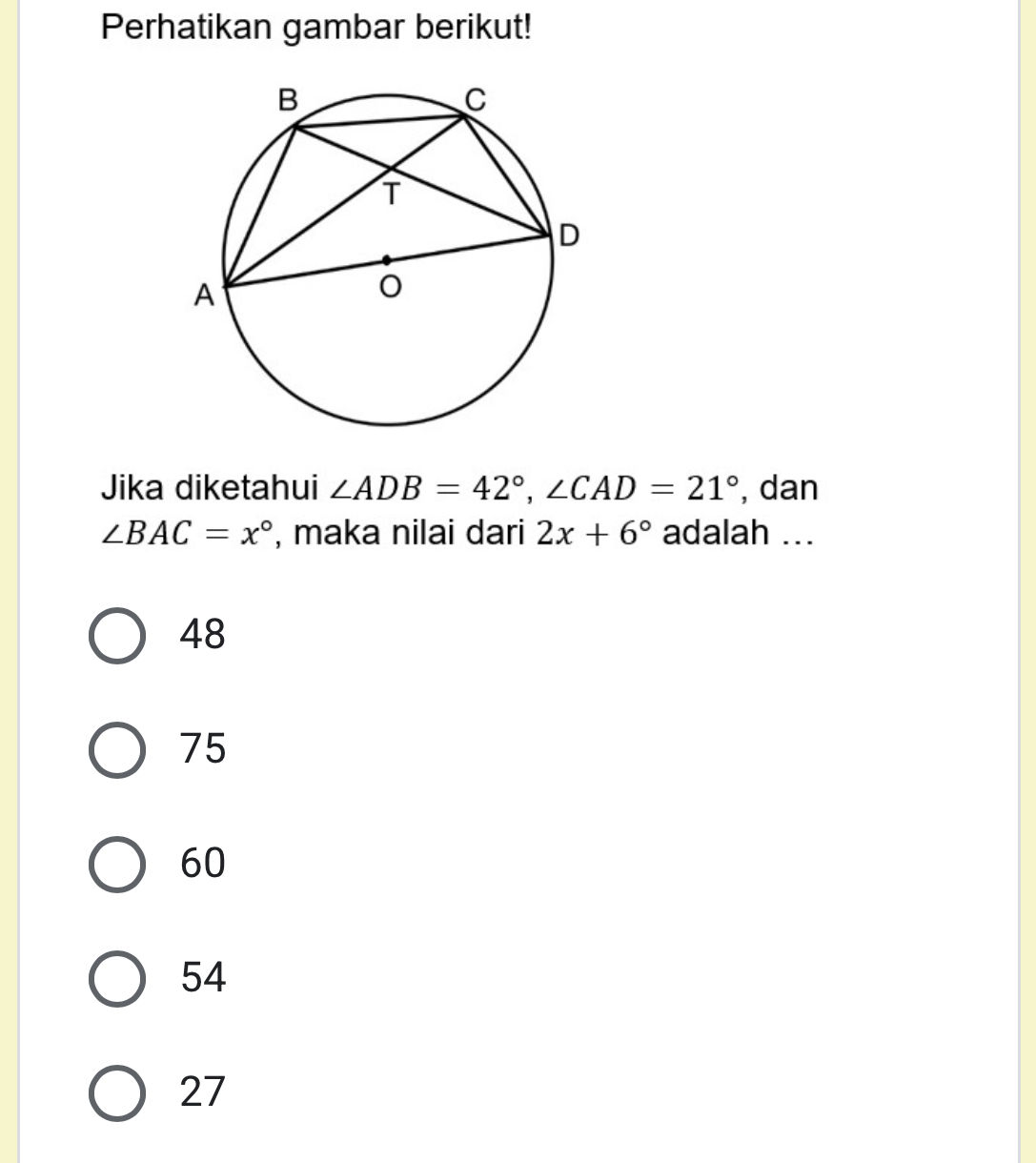 Perhatikan gambar berikut! Jika diketahui $ | StudyX