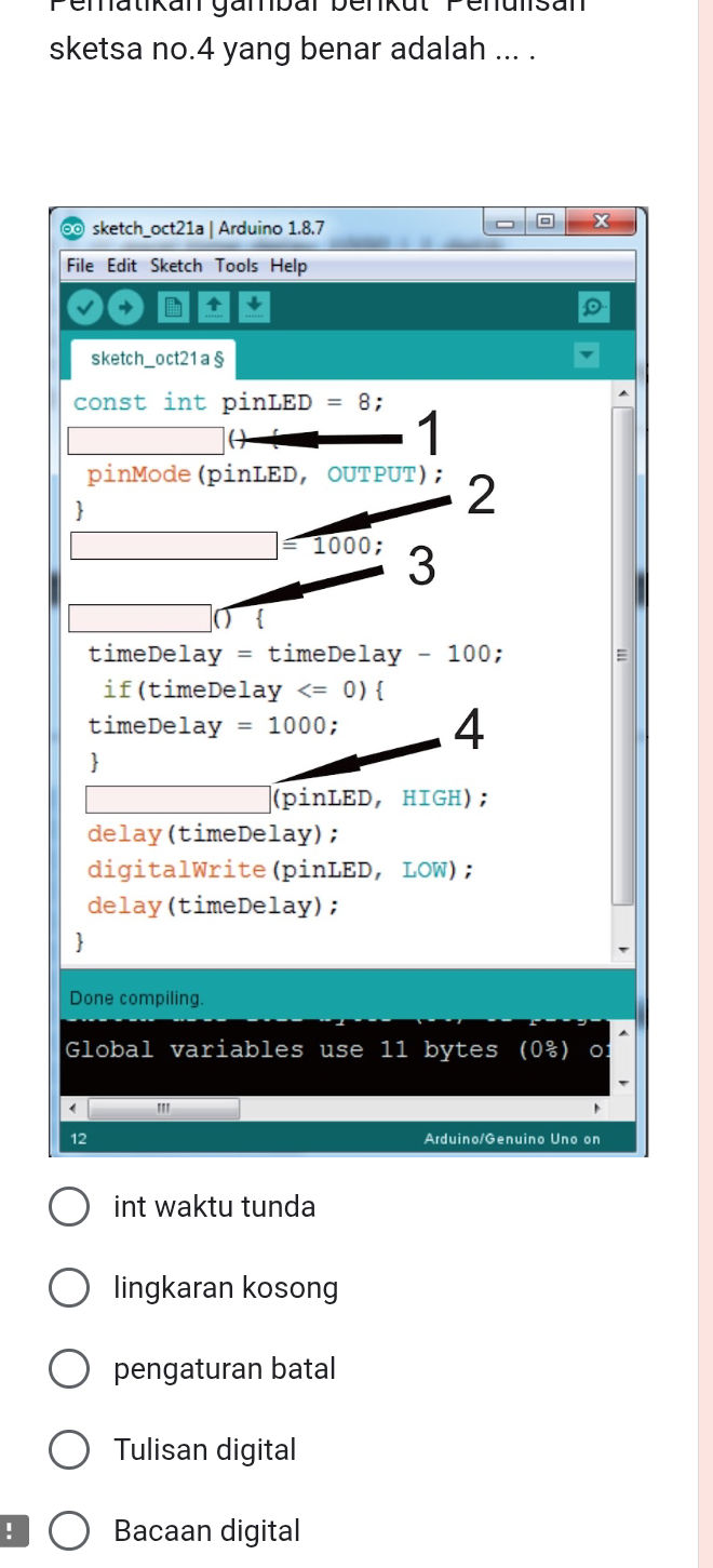 Perhatikan gambar berikut. Penulisan sketsa | StudyX