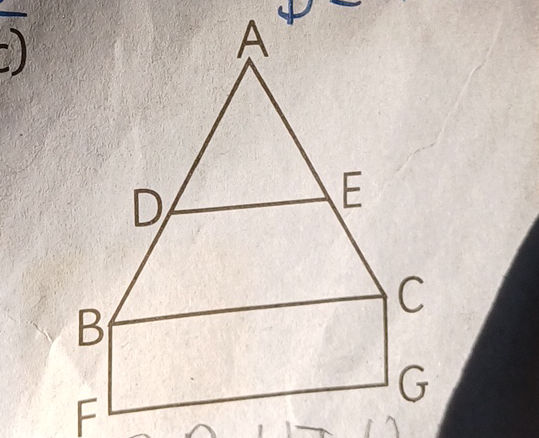 The image shows a triangle with a line | StudyX