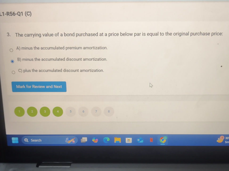 3. The carrying value of a bond purchased at | StudyX