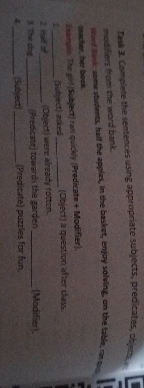 Task 3. Complete the sentences using | StudyX