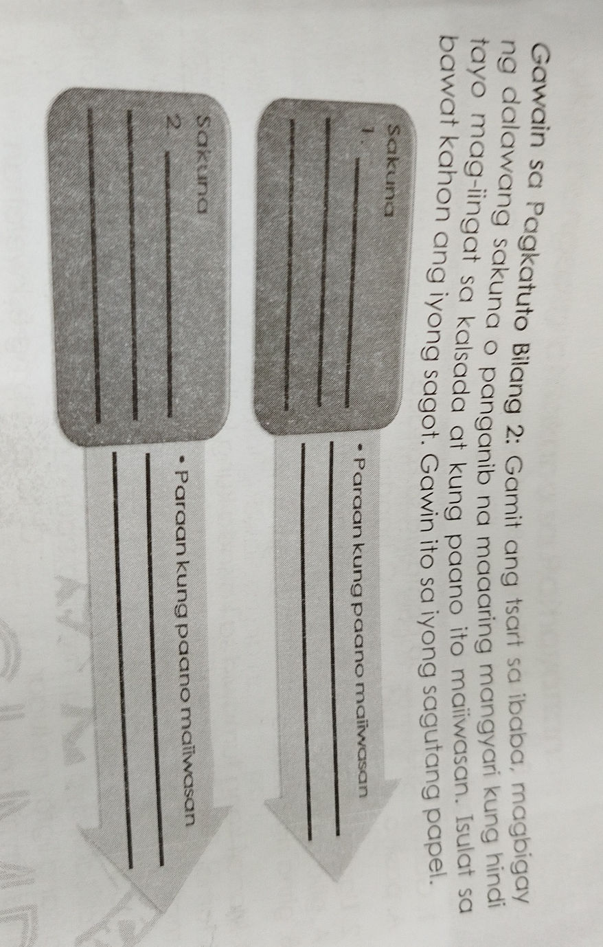 Gawain sa Pagkatuto Bilang 2: Gamit ang | StudyX