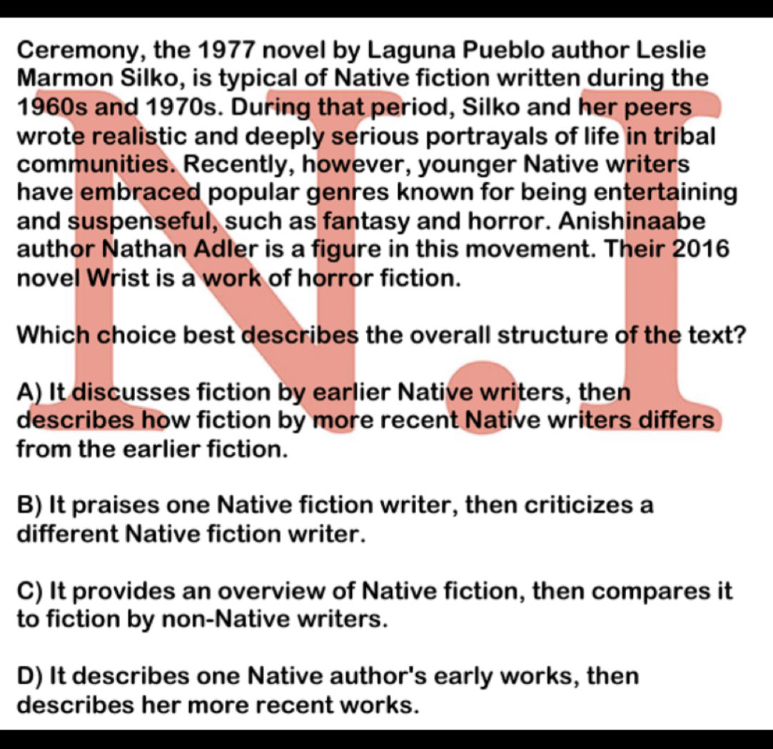 Ceremony, the 1977 novel by Laguna Pueblo | StudyX