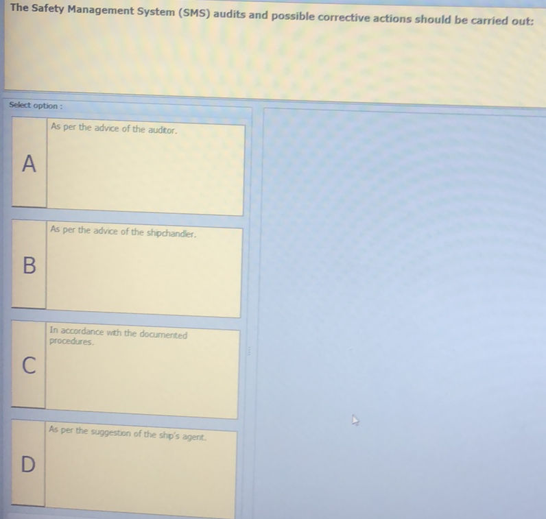 The Safety Management System (SMS) audits | StudyX