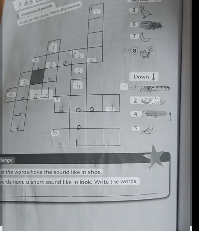 Crossword puzzle Look at the clues. Write | StudyX