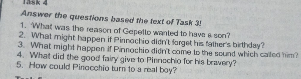 Answer the questions based the text of Task | StudyX