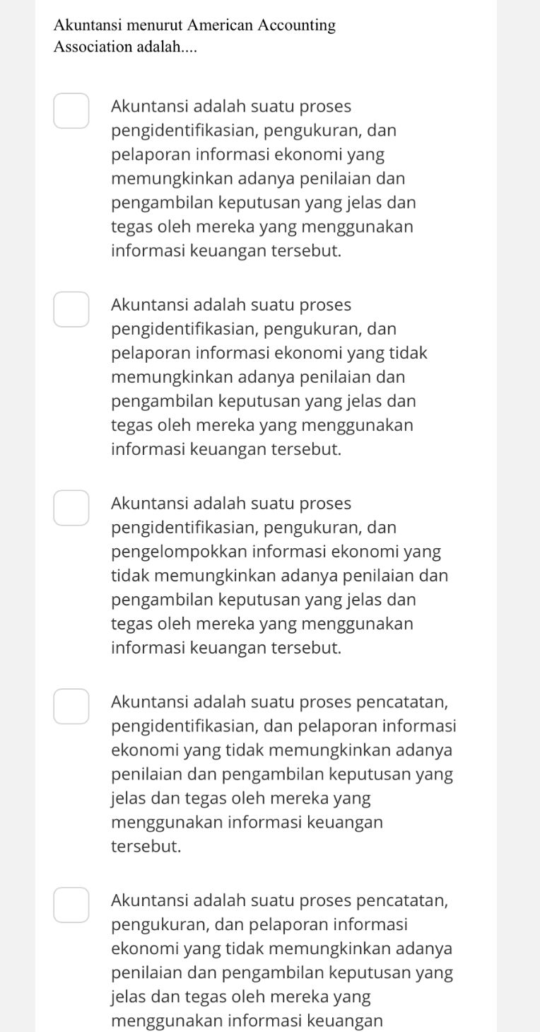 Akuntansi menurut American Accounting | StudyX