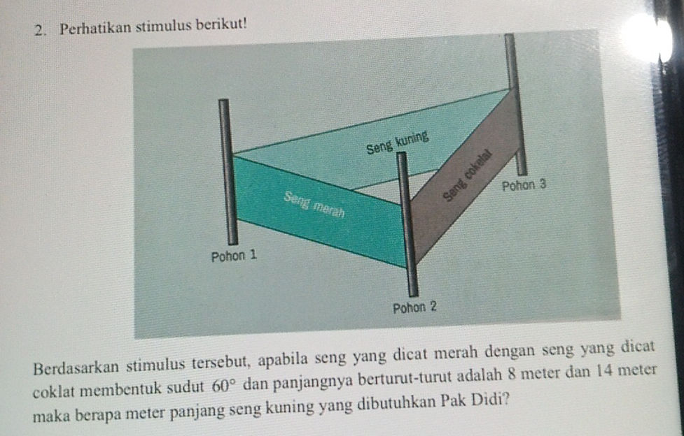 2. Perhatikan stimulus berikut! Berdasarkan | StudyX