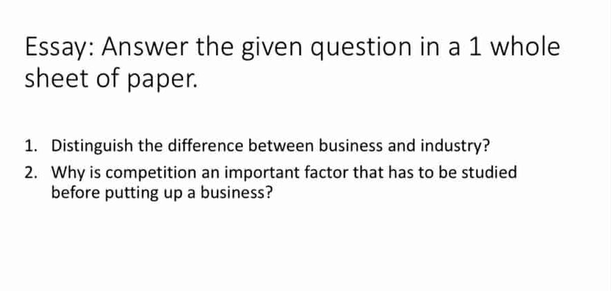 Essay: Answer the given question in a 1 | StudyX