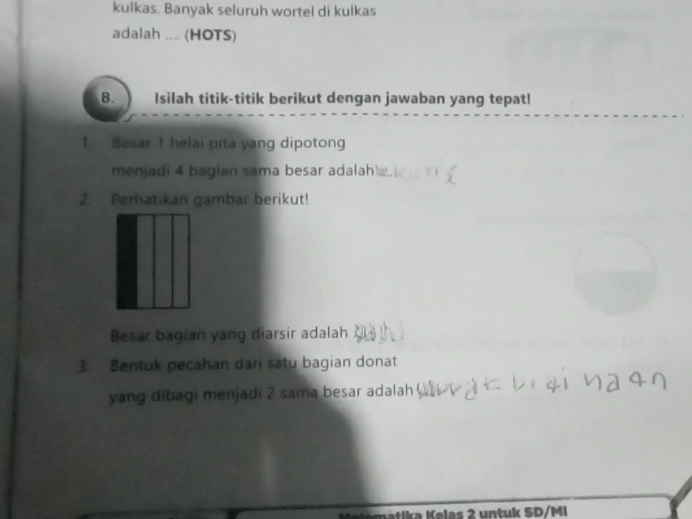 B. Isilah titik-titik berikut dengan jawaban | StudyX