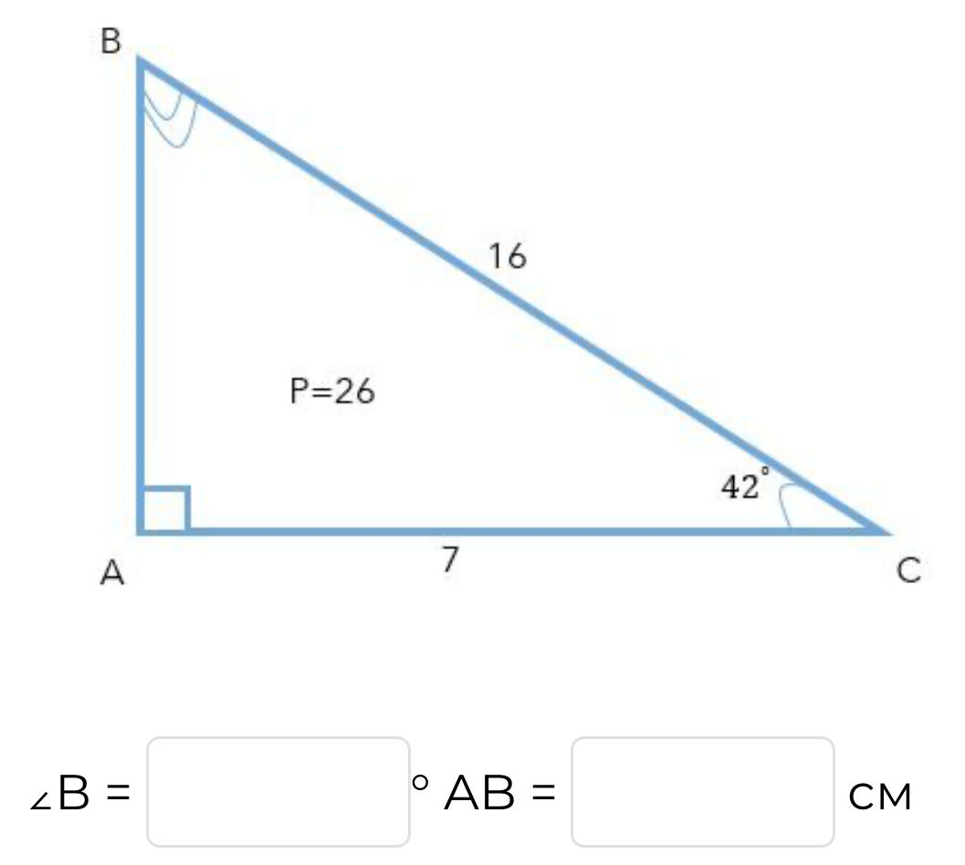 Find Angle B and Side AB of a Right Triangle | StudyX
