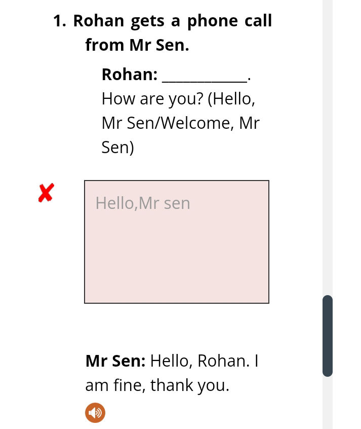 1. Rohan gets a phone call from Mr Sen. | StudyX