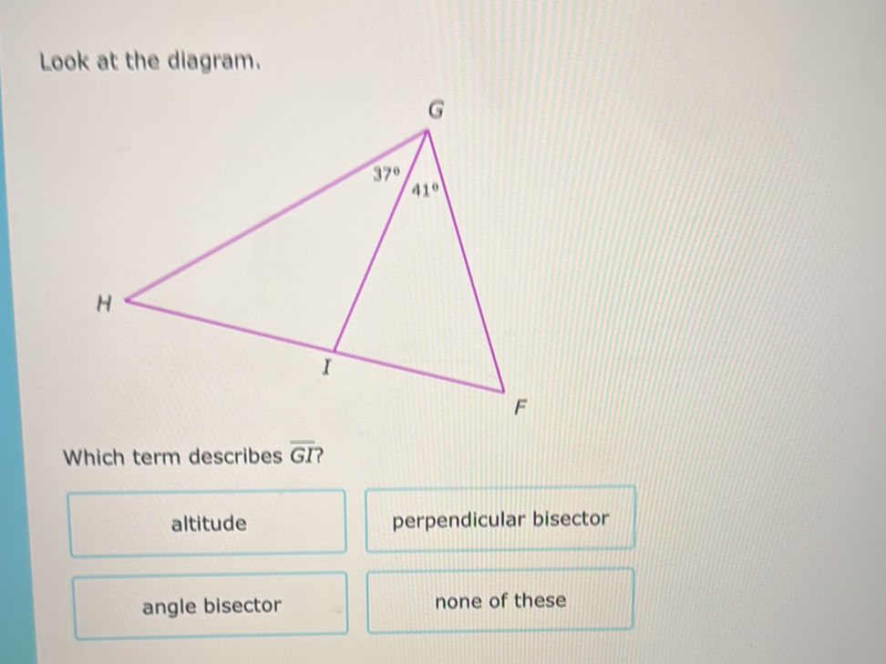 Look at the diagram. Which term describes $ | StudyX