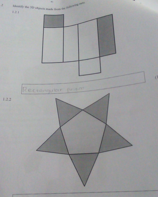 Identify the 3D objects made from the | StudyX