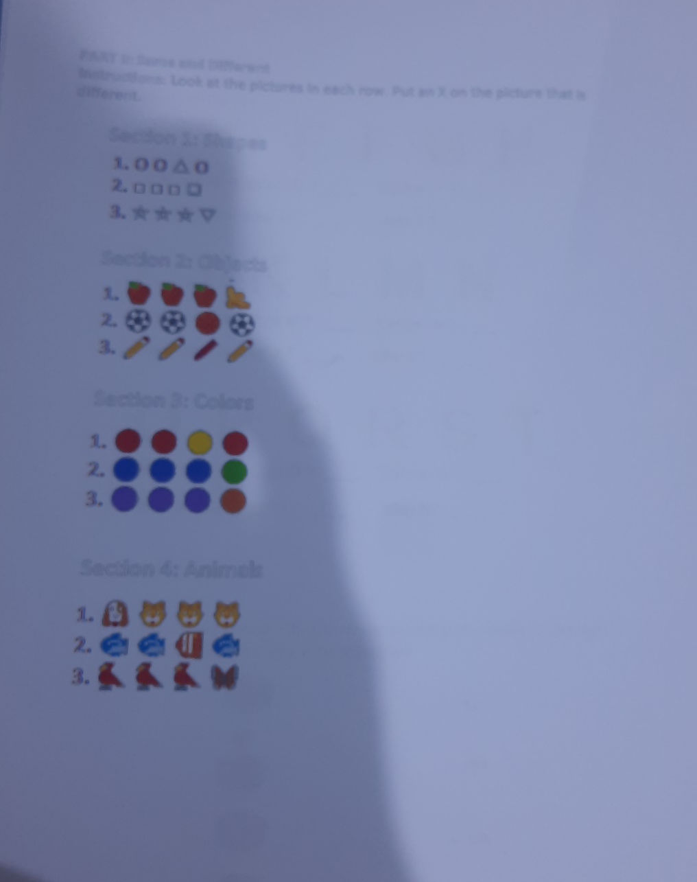 Instructions: Look at the pictures in each | StudyX