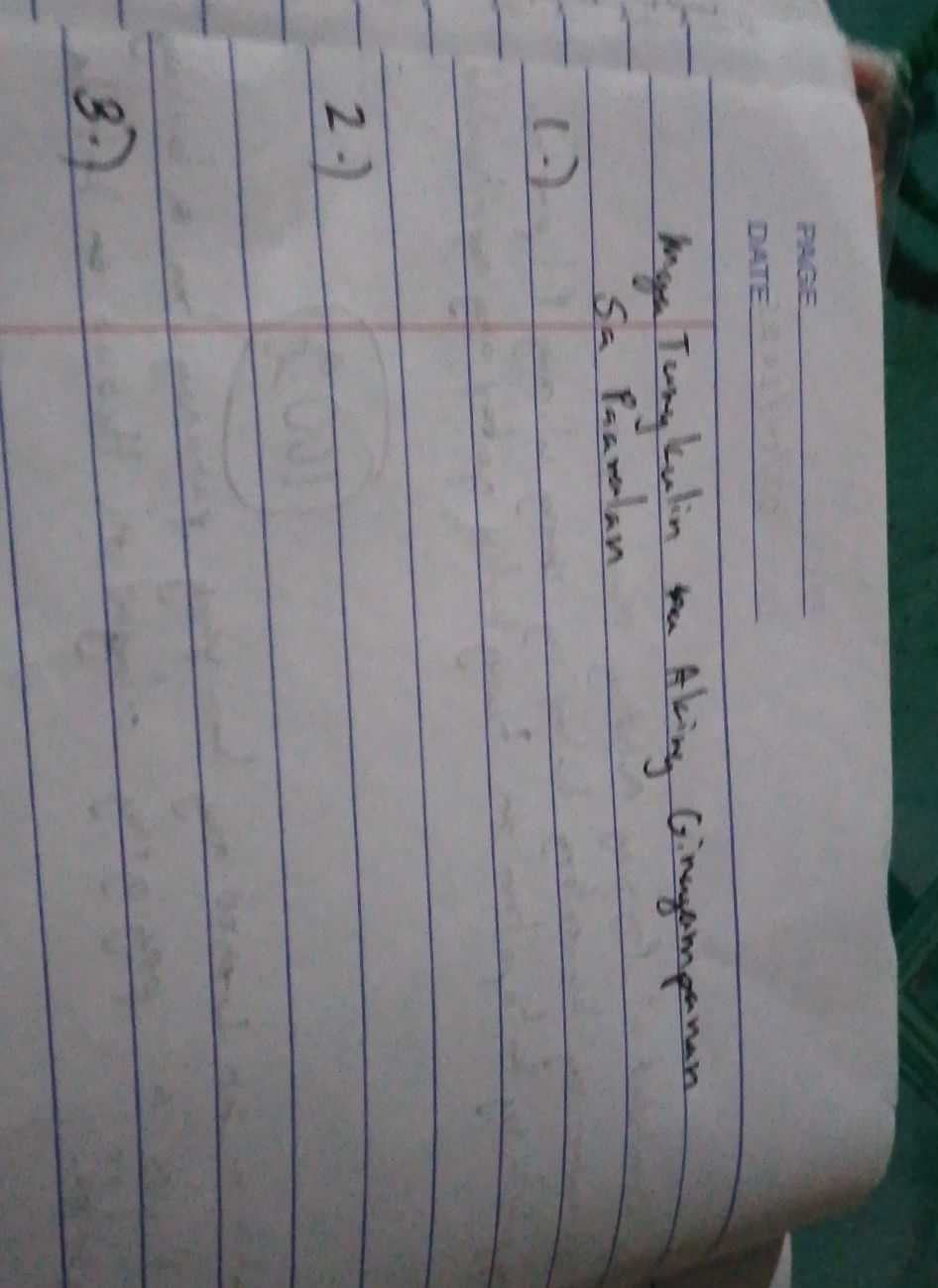 Mga Tungkulin sa Aking Ginagampanan Sa | StudyX