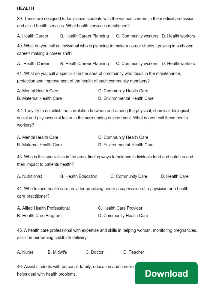 39. These are designed to familiarize | StudyX
