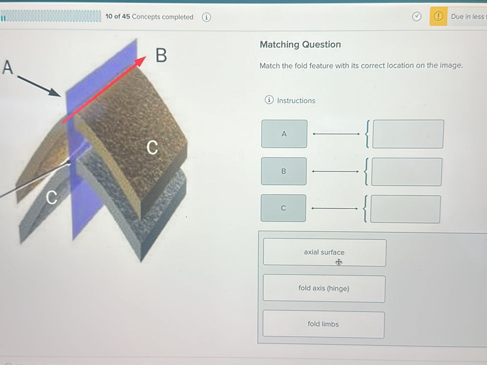 Matching Question Match the fold feature | StudyX
