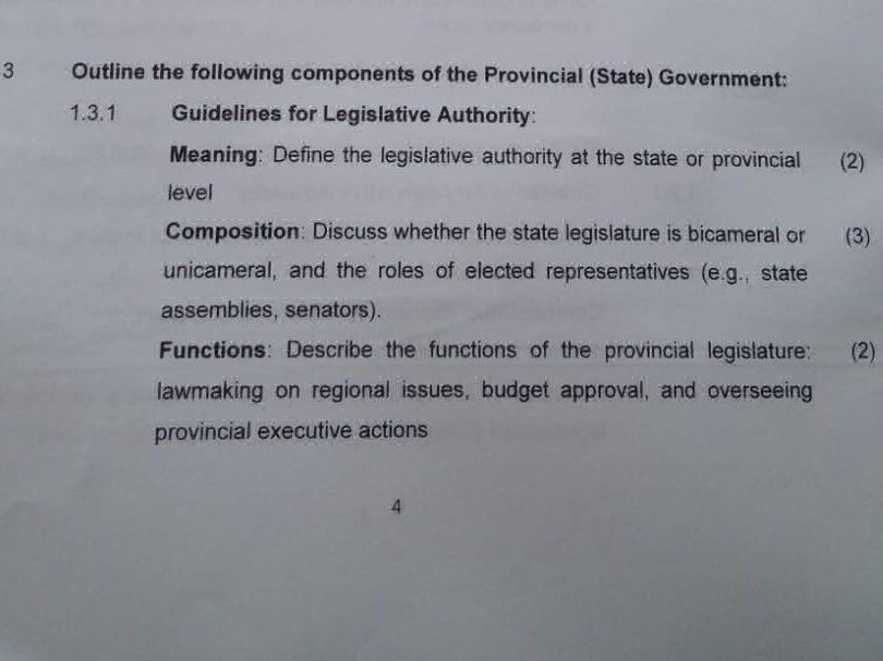 3 Outline the following components of the | StudyX