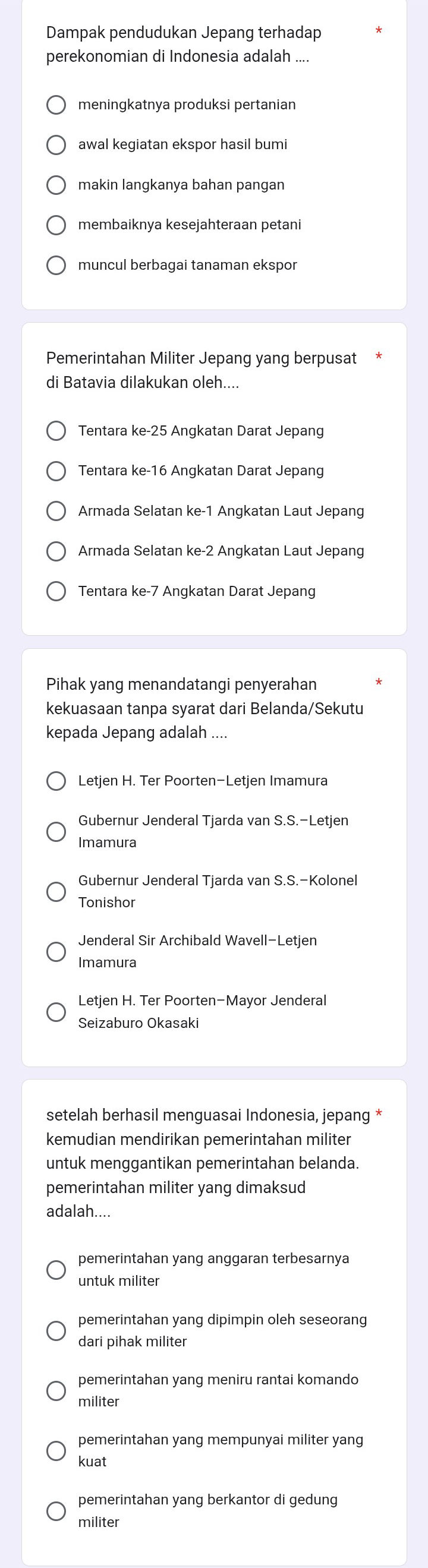 Dampak pendudukan Jepang terhadap | StudyX