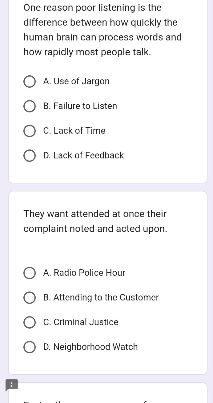 One reason poor listening is the difference | StudyX
