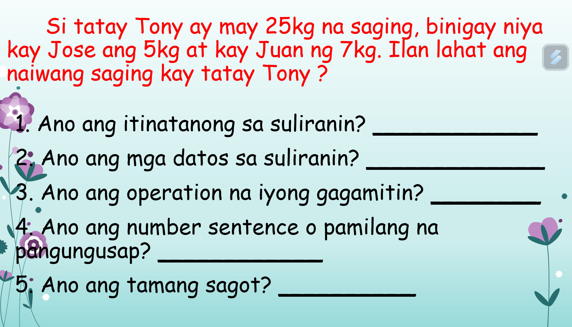 Si tatay Tony ay may 25kg na saging, binigay | StudyX
